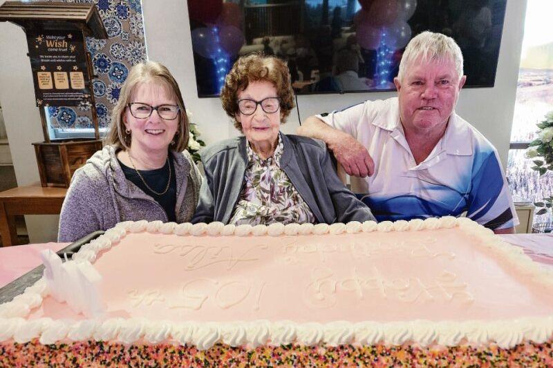 105 years young: Ailsa Harvey celebrates in style