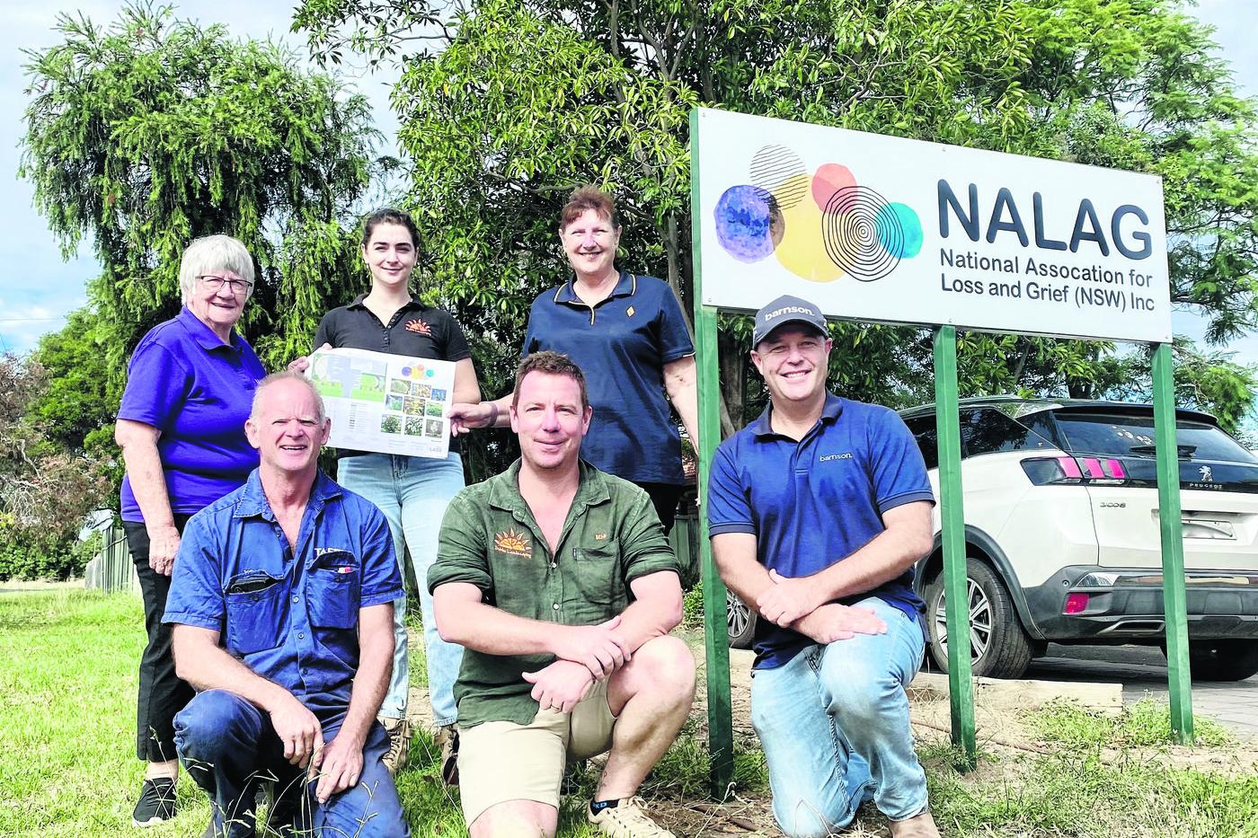 NALAG’s garden growing, with the kind help of many locals
