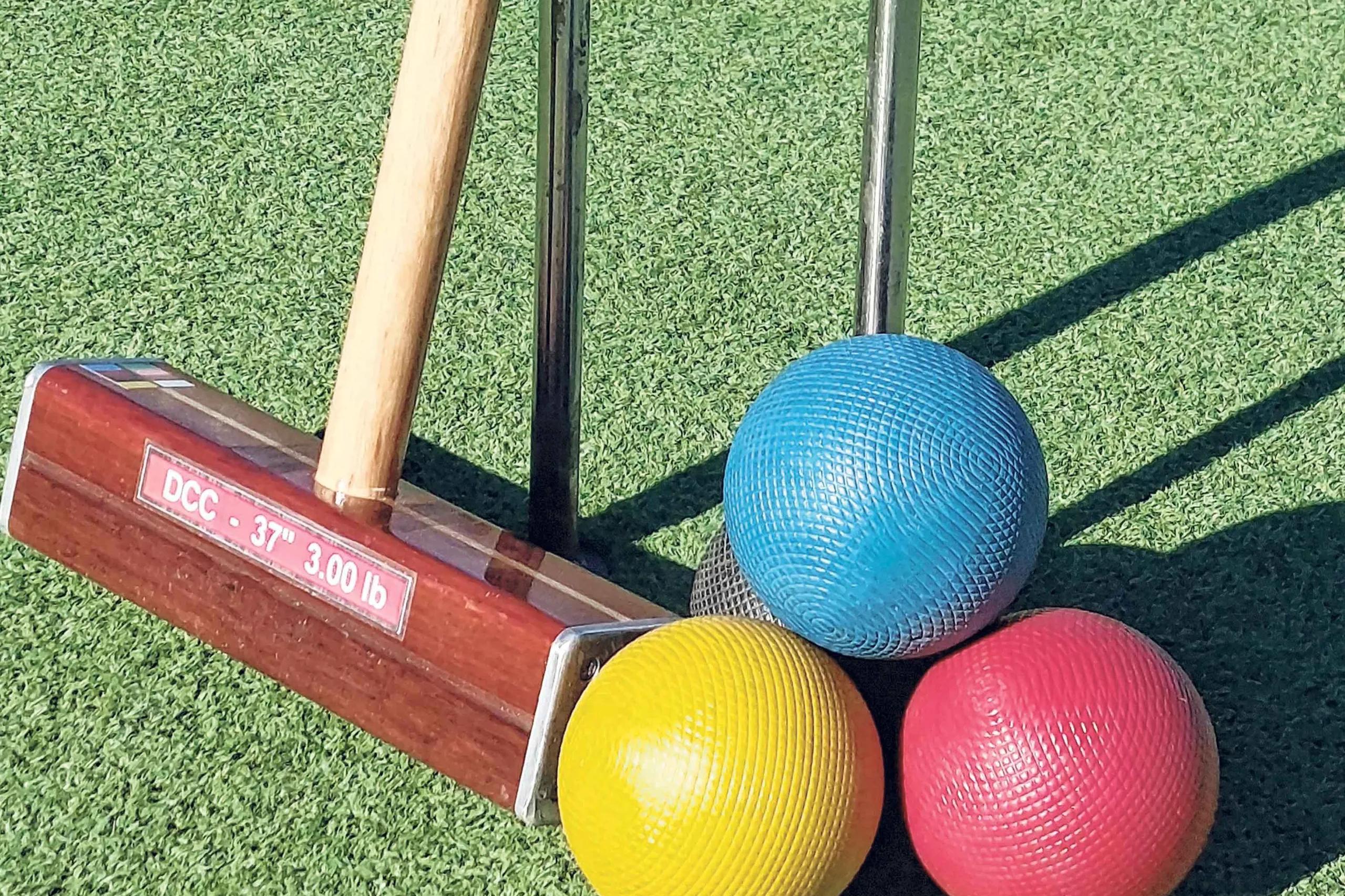 “Golf” version of croquet is popular for Tuesday’s play
