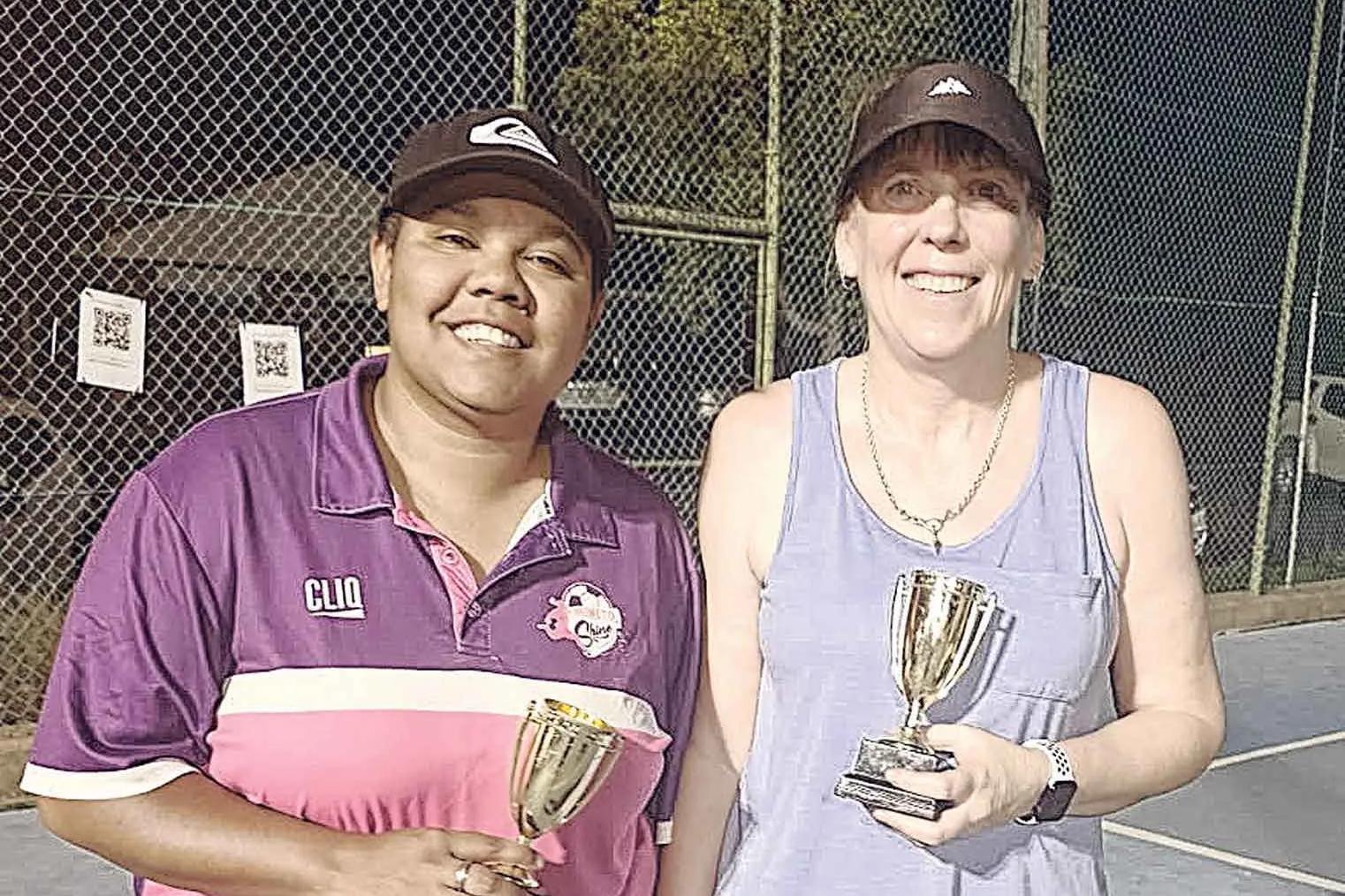 Recent gold and purple “boss” pickleball winners