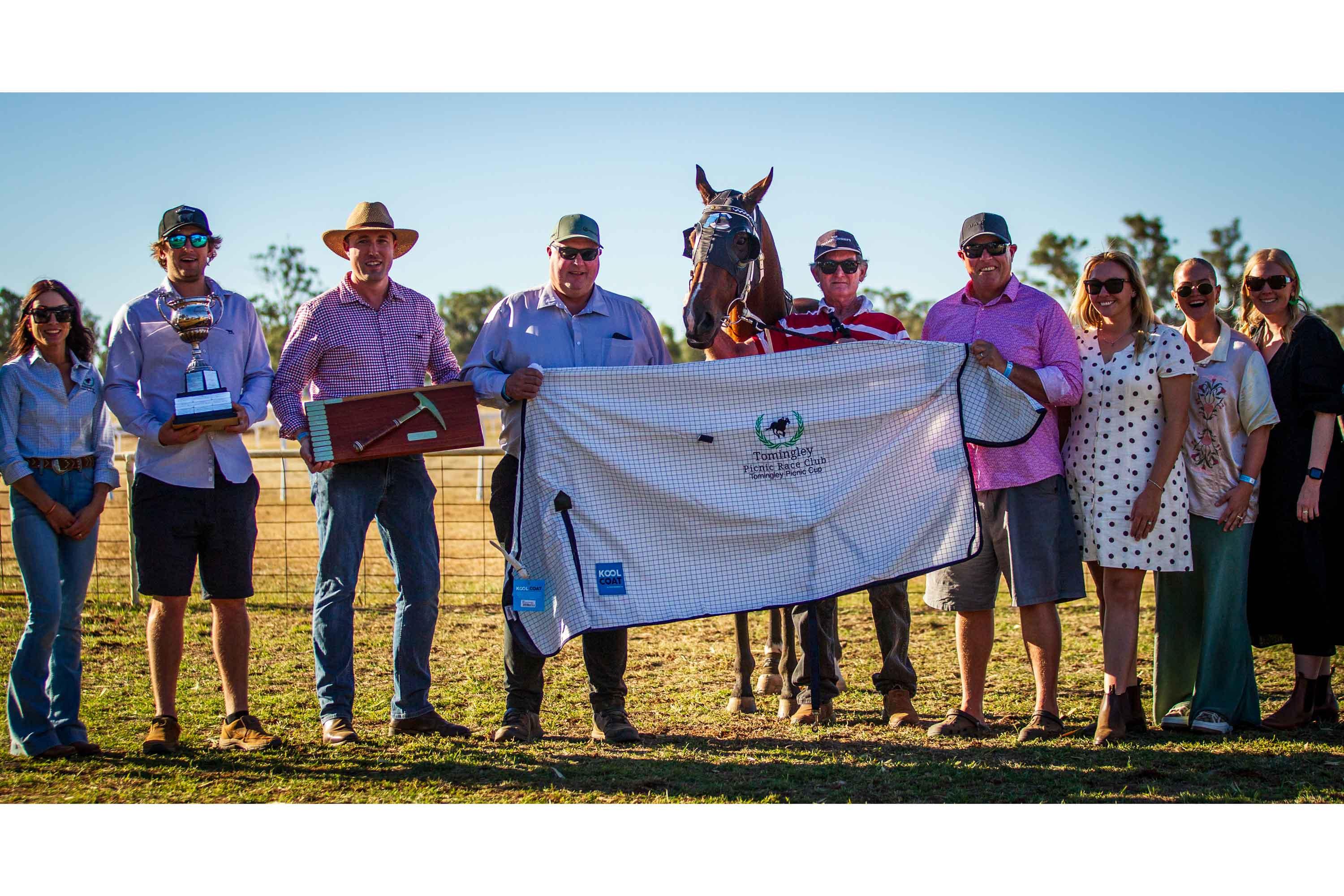 Mine worker Mike rides home three “roughies” at Tomingley